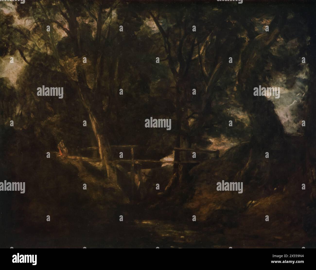 Helmingham Park" by John Constable, painted in 1800, housed at the ...