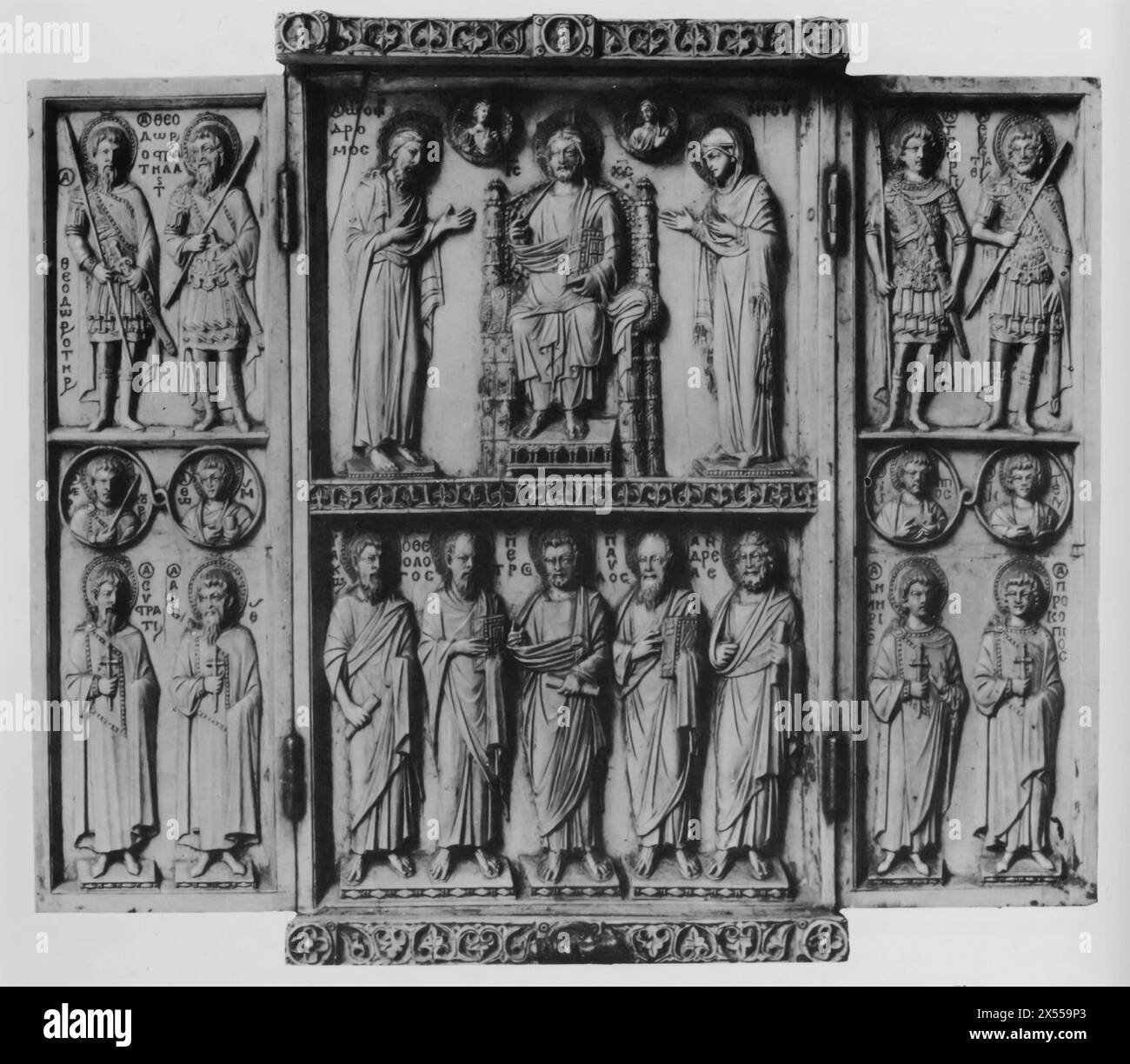 Byzantine Ivory Carving: The Harbaville Triptych," dated between the 10th and 11th Century ...