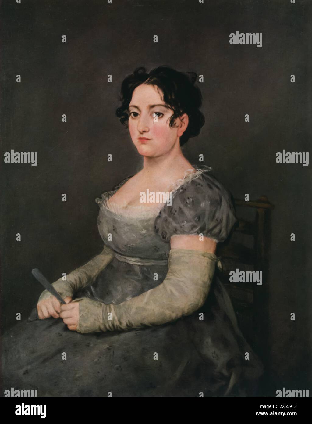 Woman in Grey" by Francisco de Goya, painted circa 1805, housed at the ...