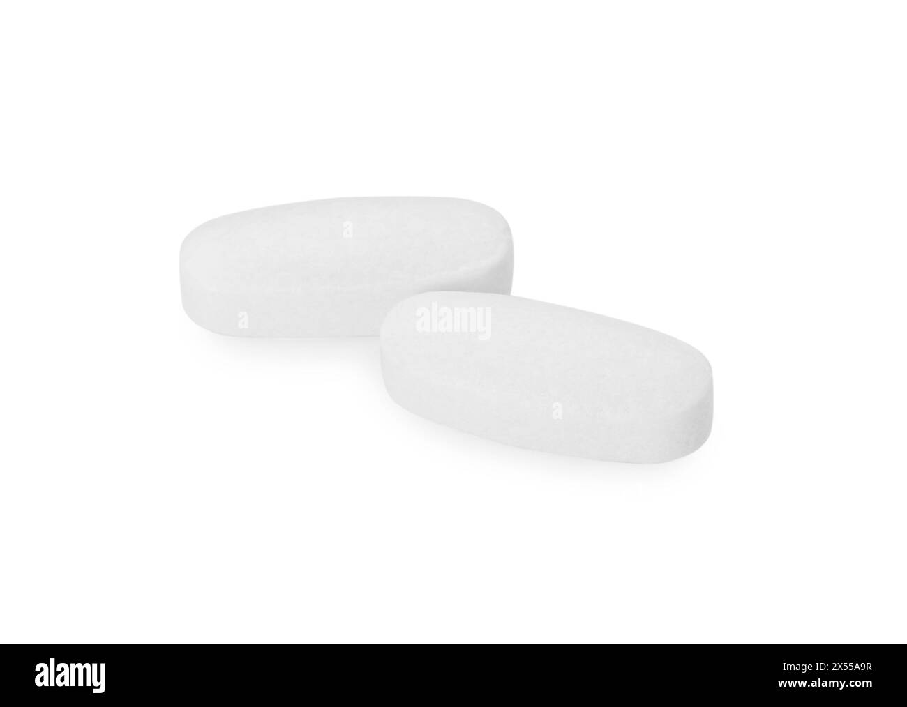 Vitamin pills isolated on white. Health supplement Stock Photo - Alamy