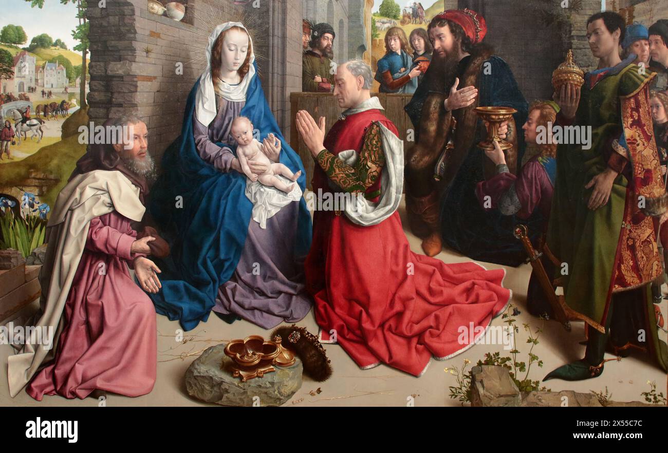 The Adoration of the Kings (Monforte Altarpiece) Hugo van der Goes ...