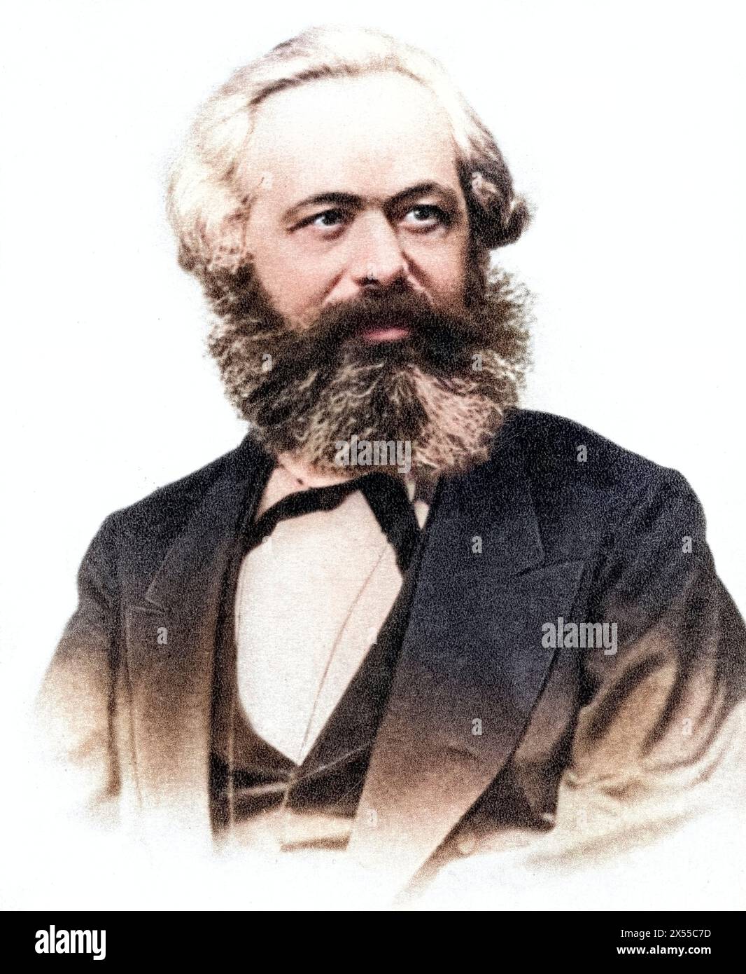 Marx, Karl, 5.5.1818 - 14.3.1883, German philosopher, portrait, 1867 ...