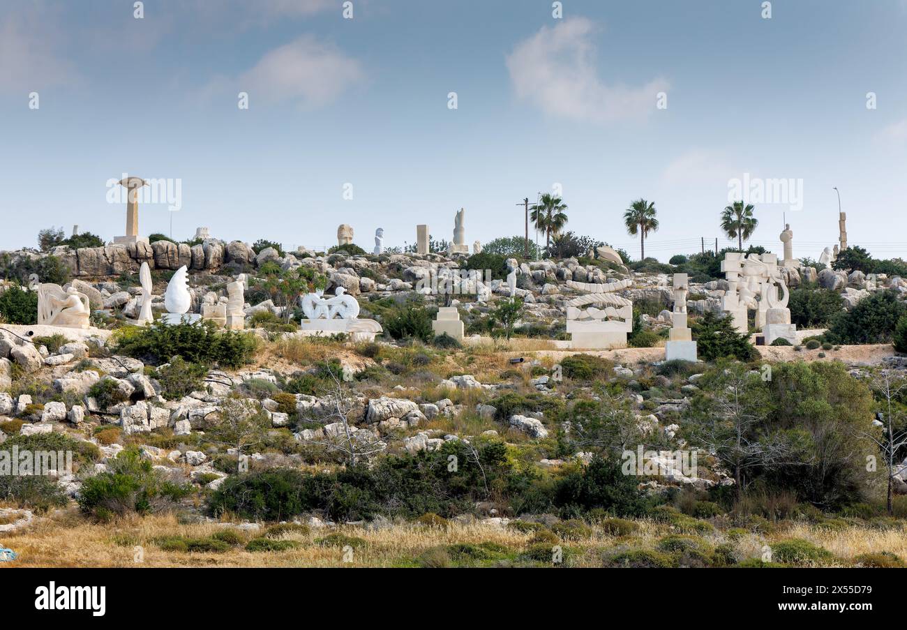 AYIA NAPA, CYPRUS - APRIL 13: General view of the Sculpture Park on ...