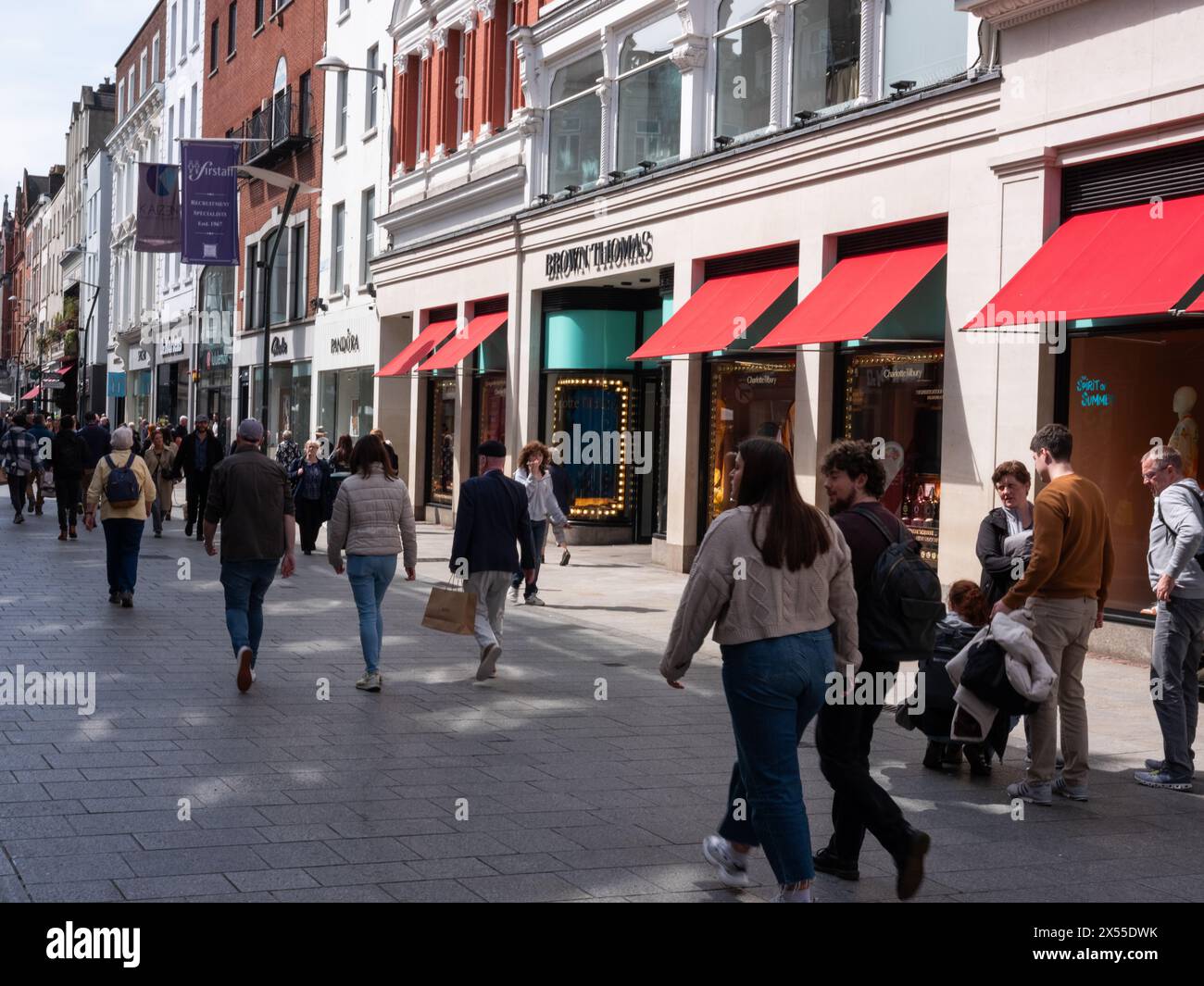 Brown Thomas department store on Grafton Street in Dublin, Ireland ...
