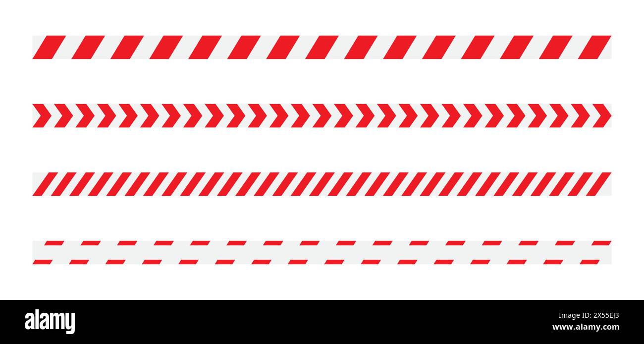 Red white police line Stock Vector Images - Alamy