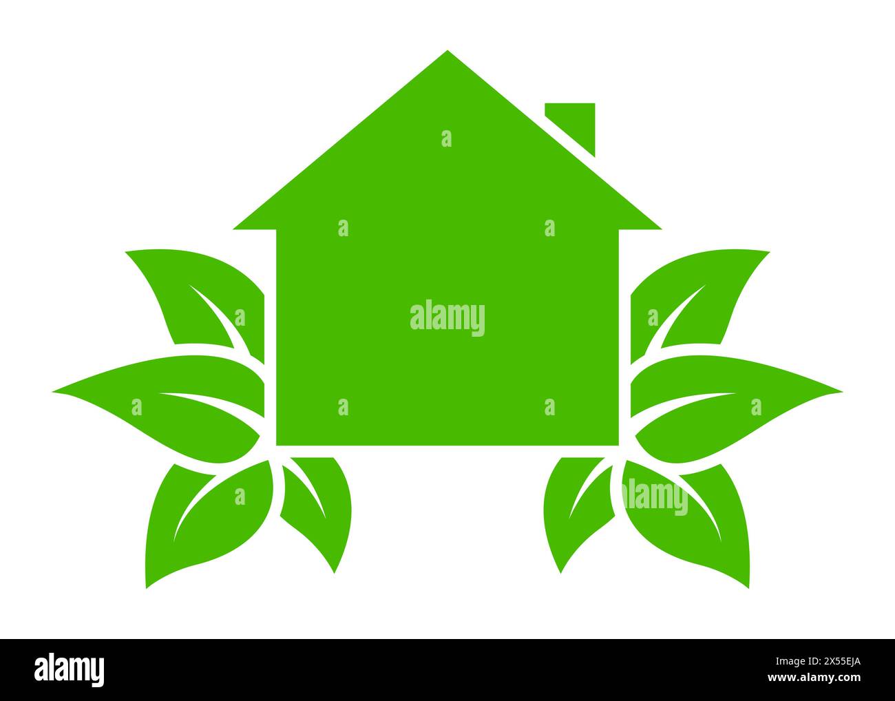 Eco house icon. Vector illustration Stock Vector Image & Art - Alamy