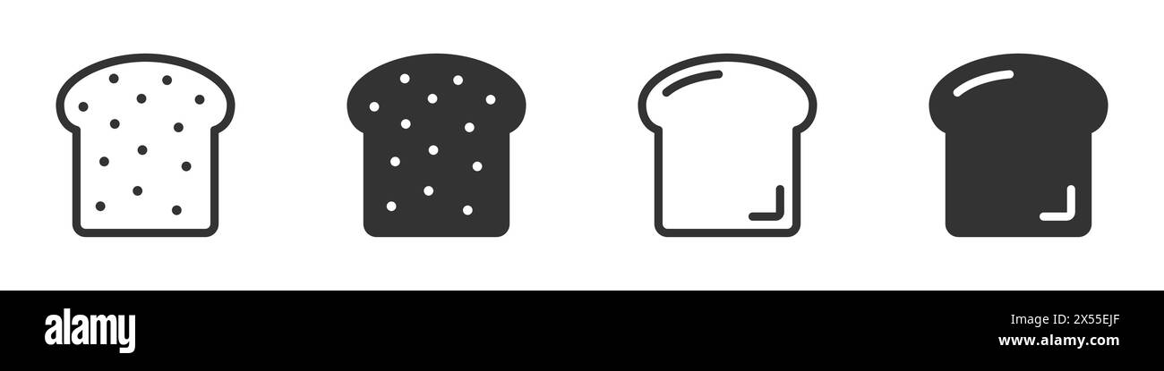 Slice of bread icon. Vector illustration Stock Vector Image & Art - Alamy