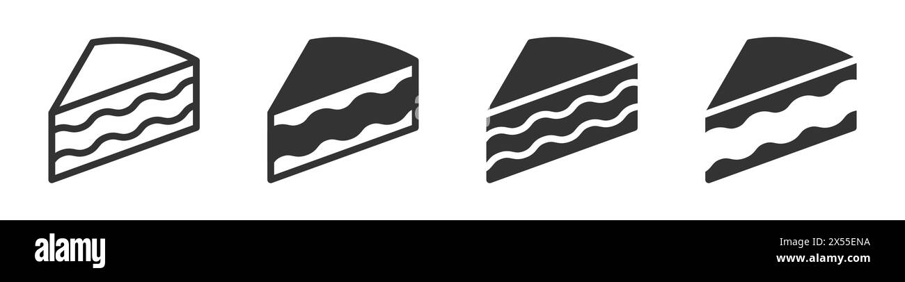 Piece of cake icon. Vector illustration Stock Vector Image & Art - Alamy