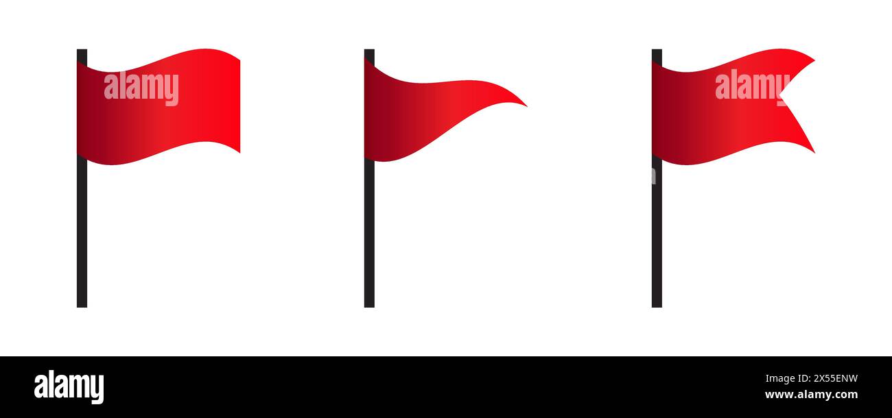 Red flag icon. Vector illustration Stock Vector Image & Art - Alamy