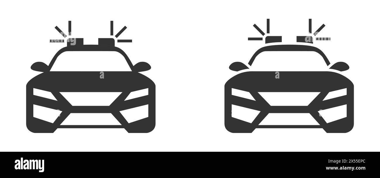 Police car icon. Vector illustration Stock Vector Image & Art - Alamy