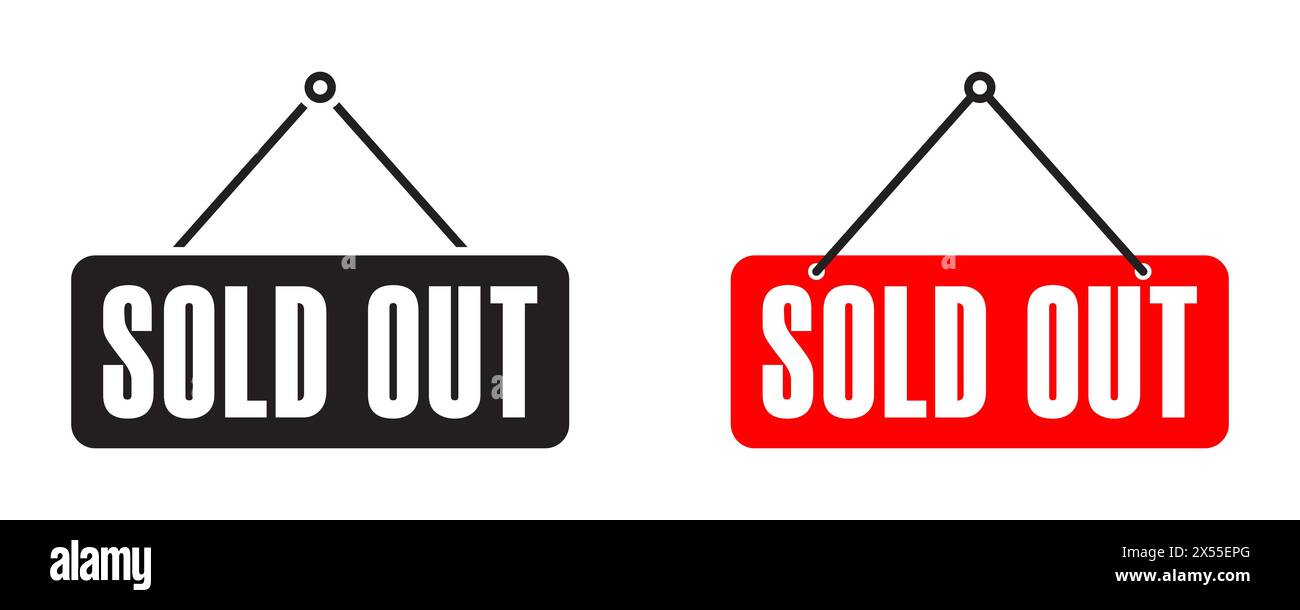 Sold out icon. Vector illustratipon Stock Vector Image & Art - Alamy