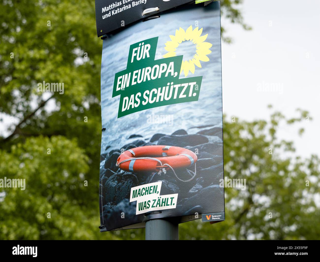 Die Grünen election campaign poster for the European elections. Life ...