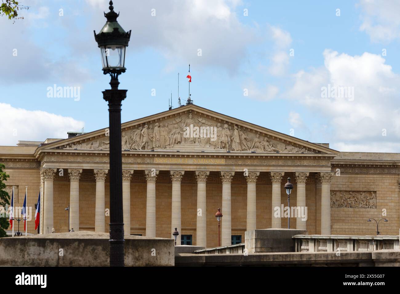 The French national Assembly- Bourbon palace , Paris, France Stock ...
