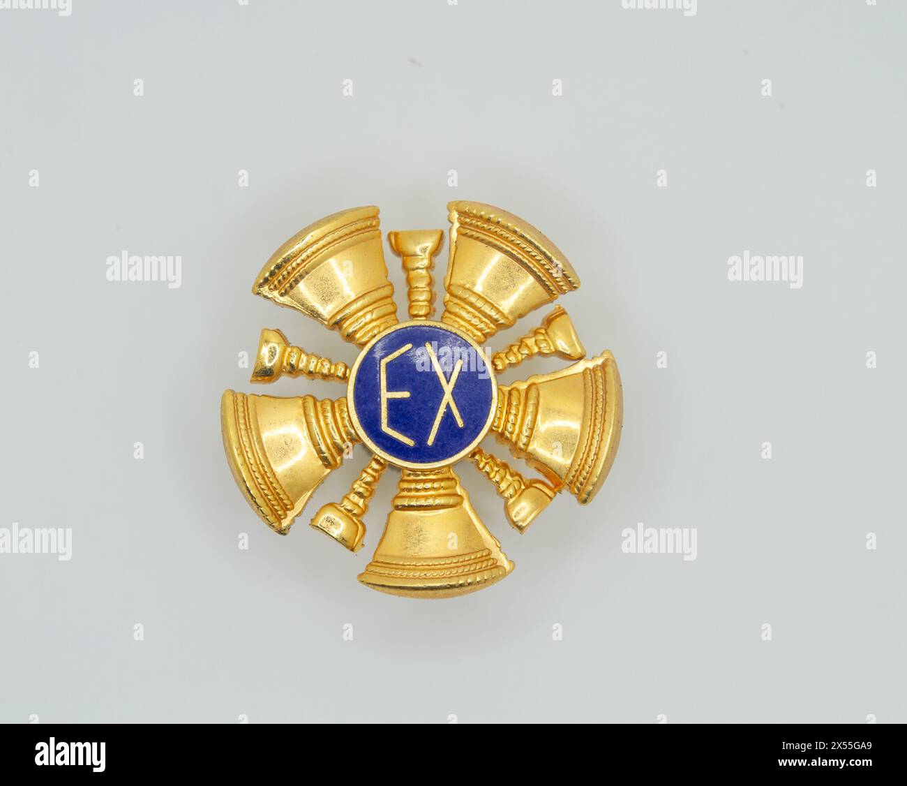 Fire Chief Hat Insignia Isolated on White Fire Department Badge New ...