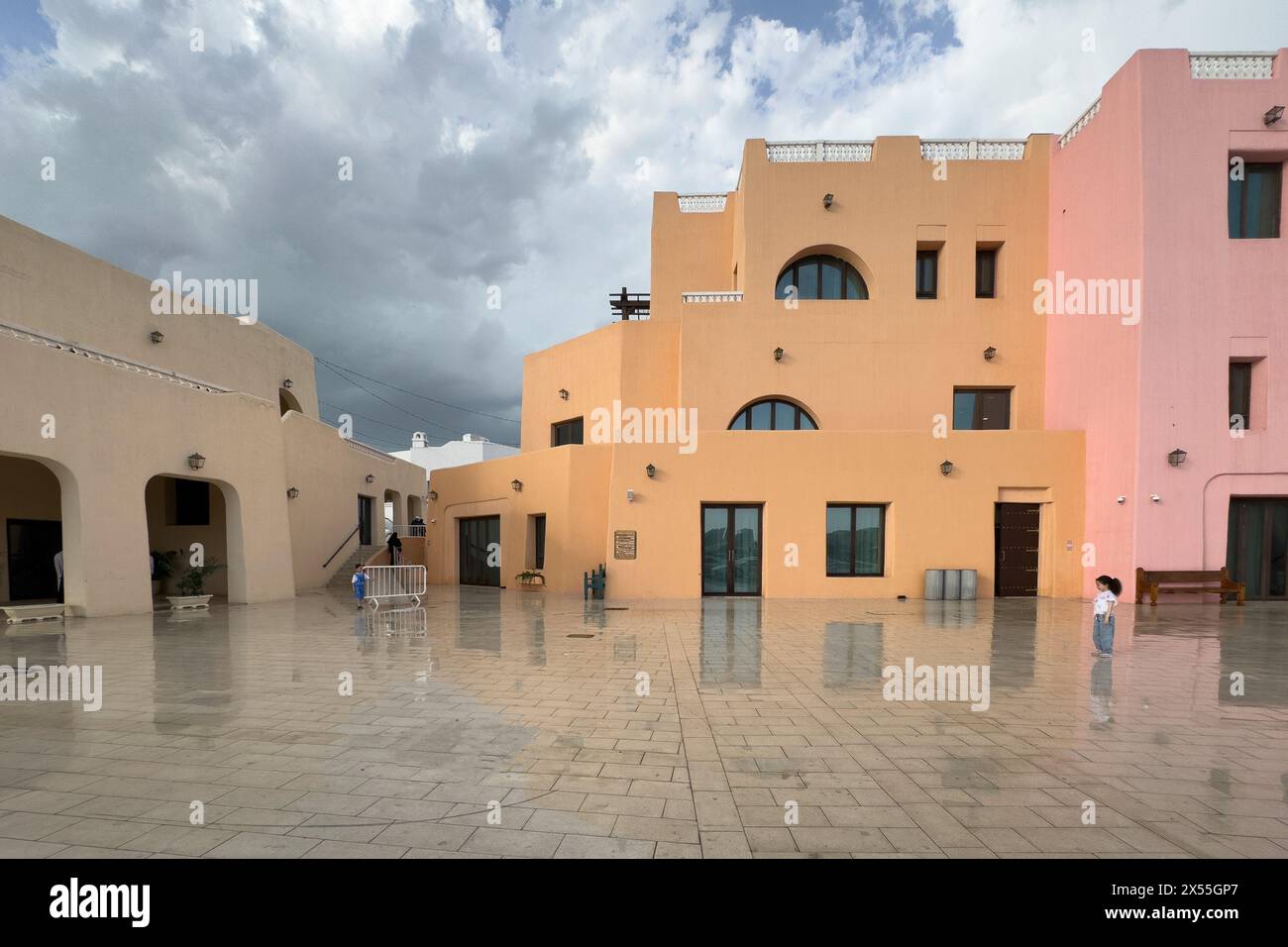 Mina District during rain. Rainy Doha. Mina District Qatar Stock Photo ...