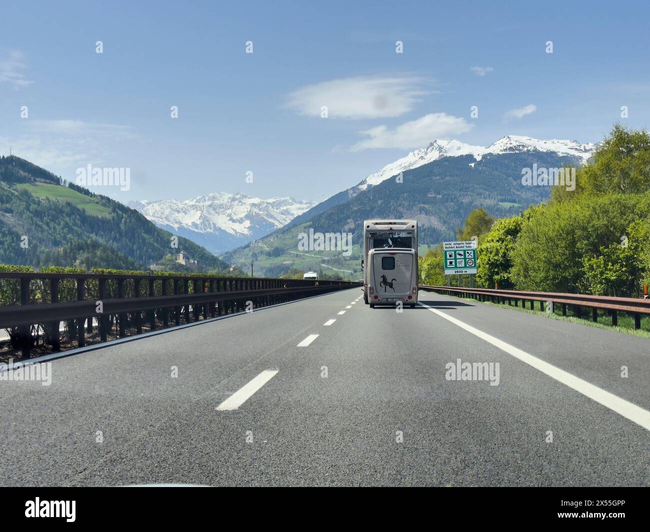 Brennero, Italy. 29th Apr, 2024. Brenner highway toll station in ...
