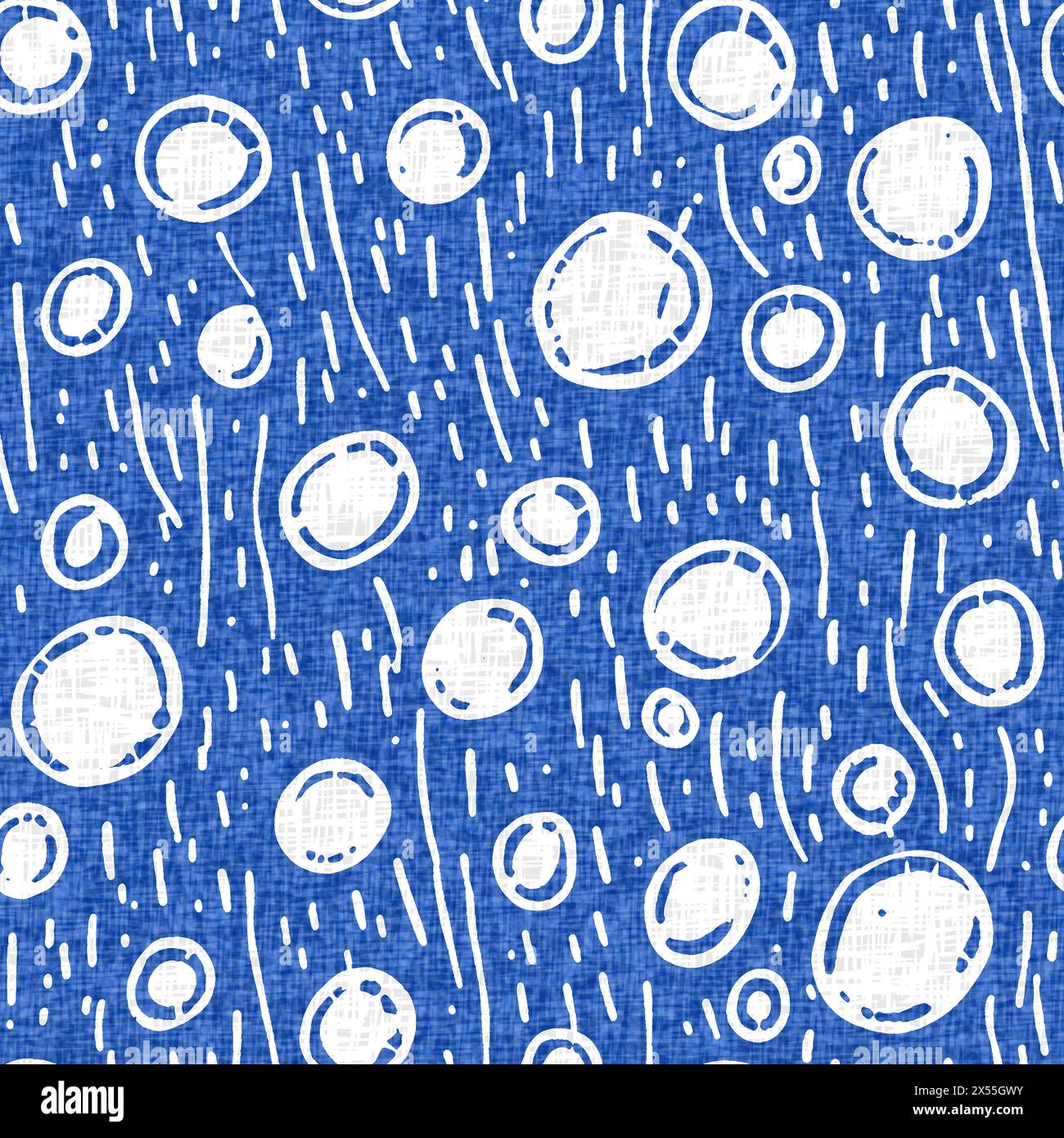 Soft blu water bubbles circle dot seamless texture pattern. Beachy ...