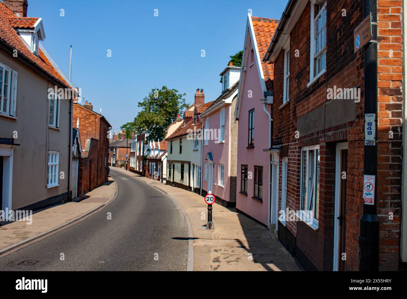 Old Houses in Puddingmoor, Beccles, Suffolk, UK Stock Photo - Alamy