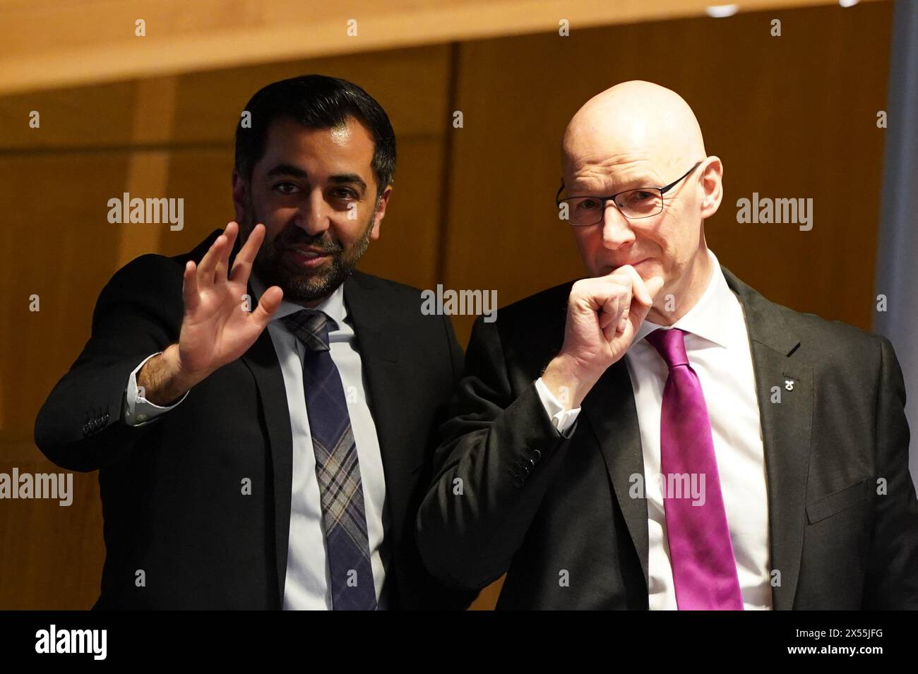 Newly elected leader of the Scottish National Party (SNP) John Swinney ...