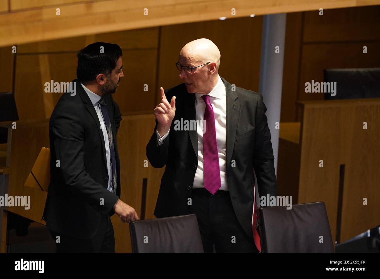 Newly elected leader of the Scottish National Party (SNP) John Swinney ...