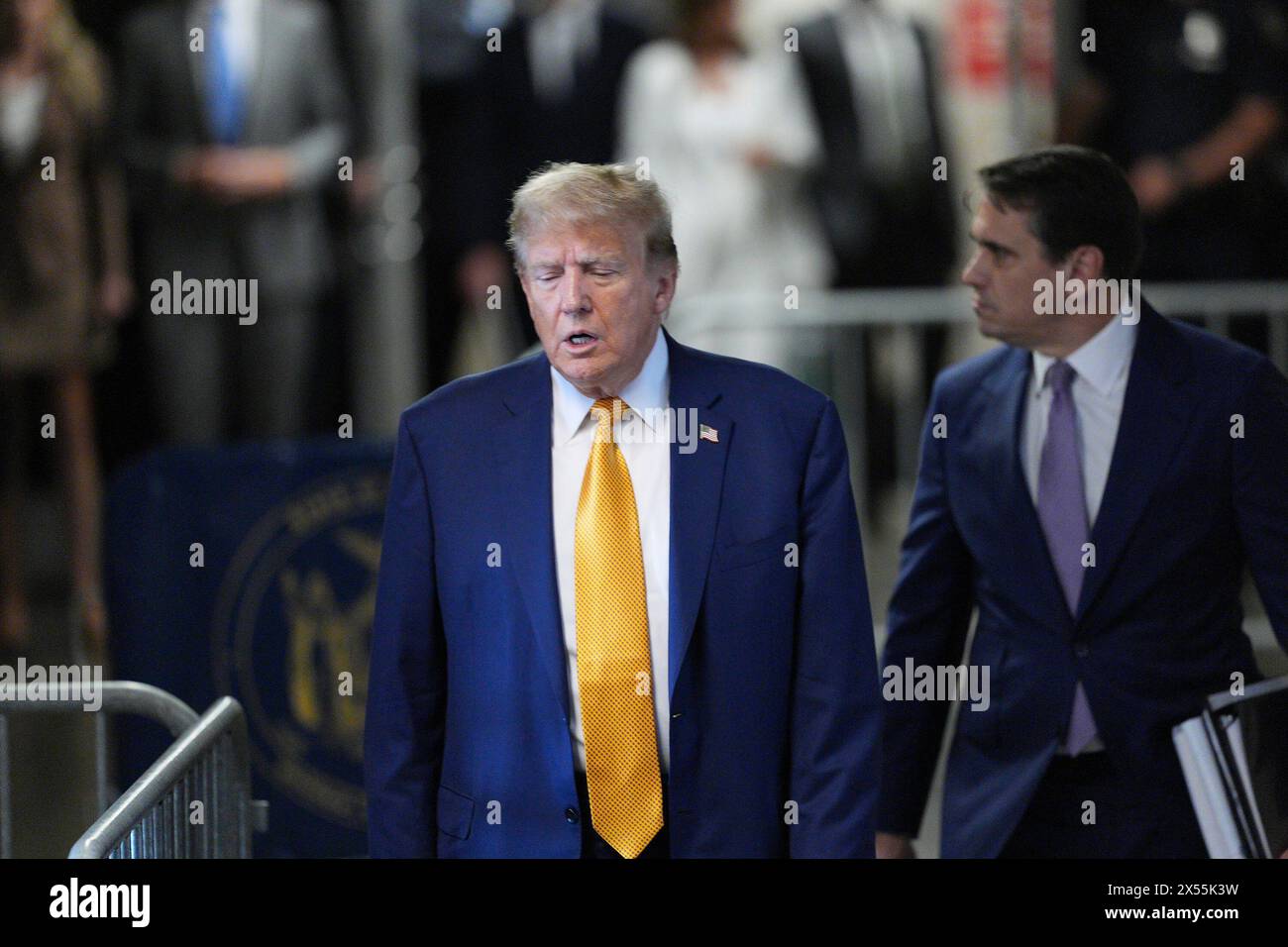 Former President Donald Trump enters Manhattan criminal court in New ...