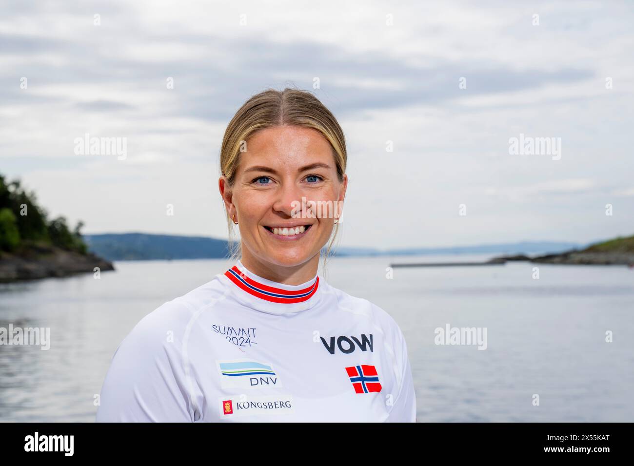 Oslo 20240507.Marie Ronningen during a press meeting with the Norwegian ...