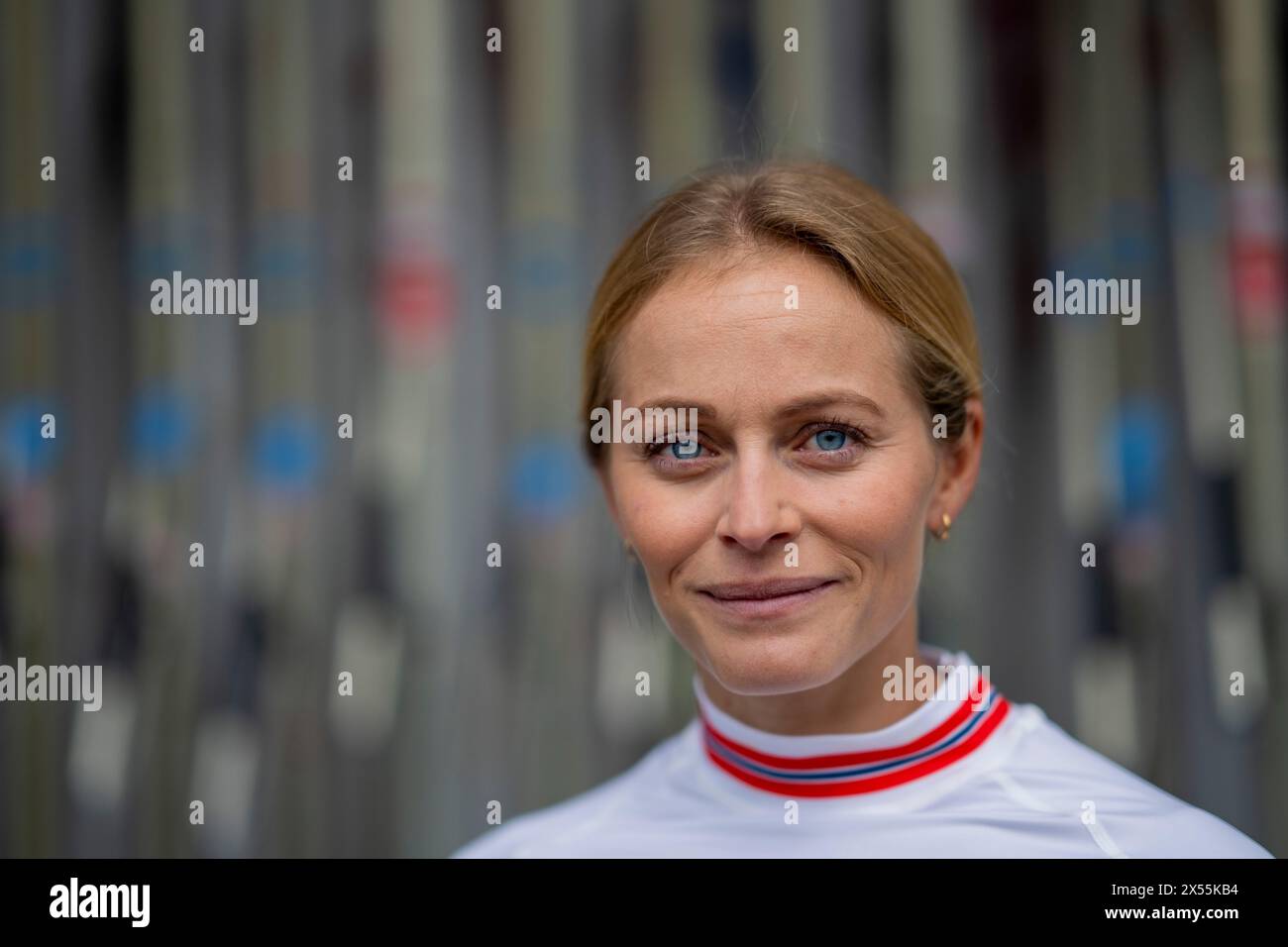 Oslo 20240507.Helene Naess during a press meeting with the Norwegian ...