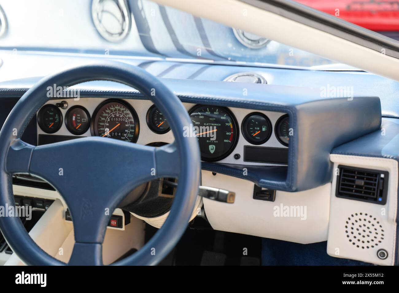 Interior of 1977 Lamborghini Countach LP400 Stock Photo - Alamy