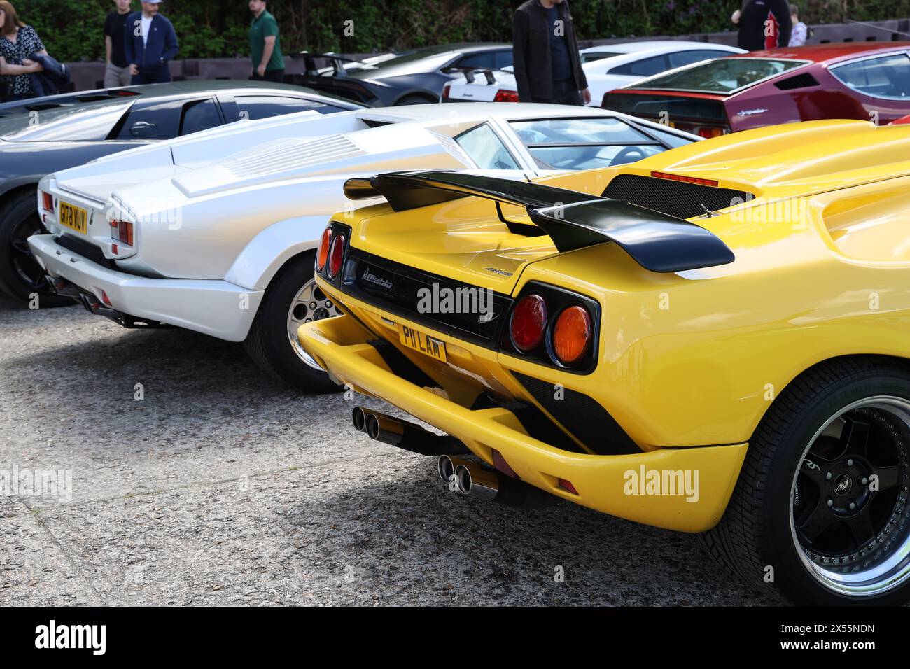 Lamborghini Diablo SV and Countach on display at Italian Car Day at ...