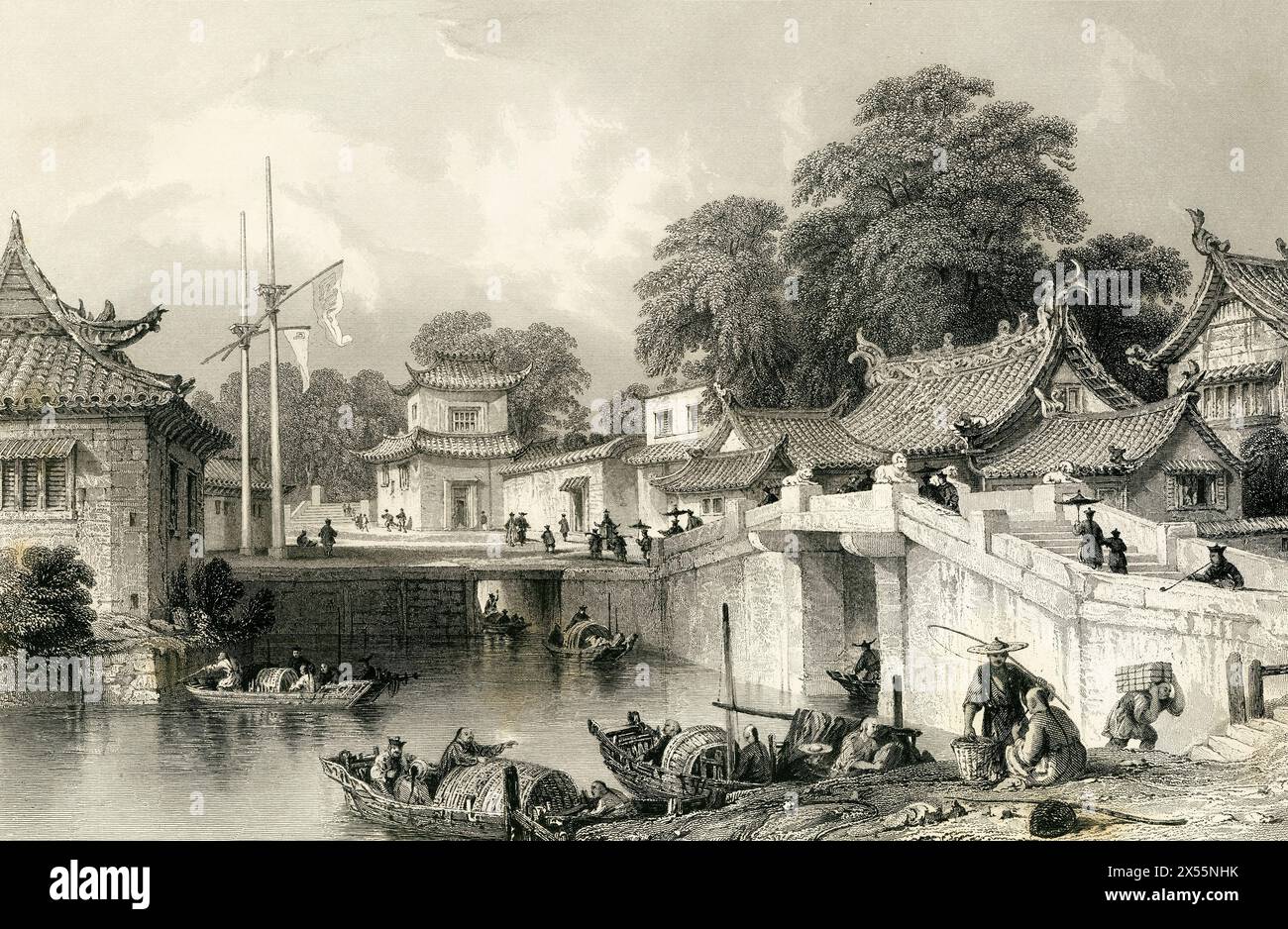 Ancient Bridge, Chapoo / HaiYan JiaXing ZheJiang China / Drawn by T ...