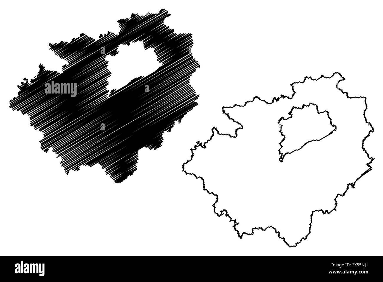 Wels area map hi-res stock photography and images - Alamy