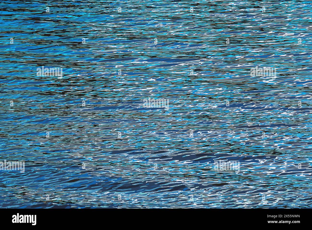 Vector illustration of water ripple texture background. Wavy water ...