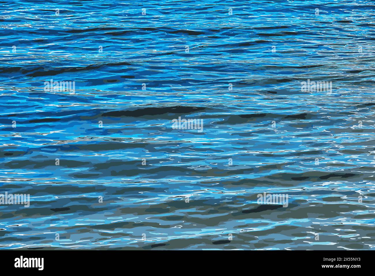 Vector illustration of water ripple texture background. Wavy water ...