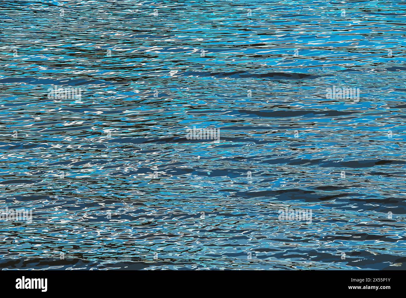 Vector illustration of water ripple texture background. Wavy water ...