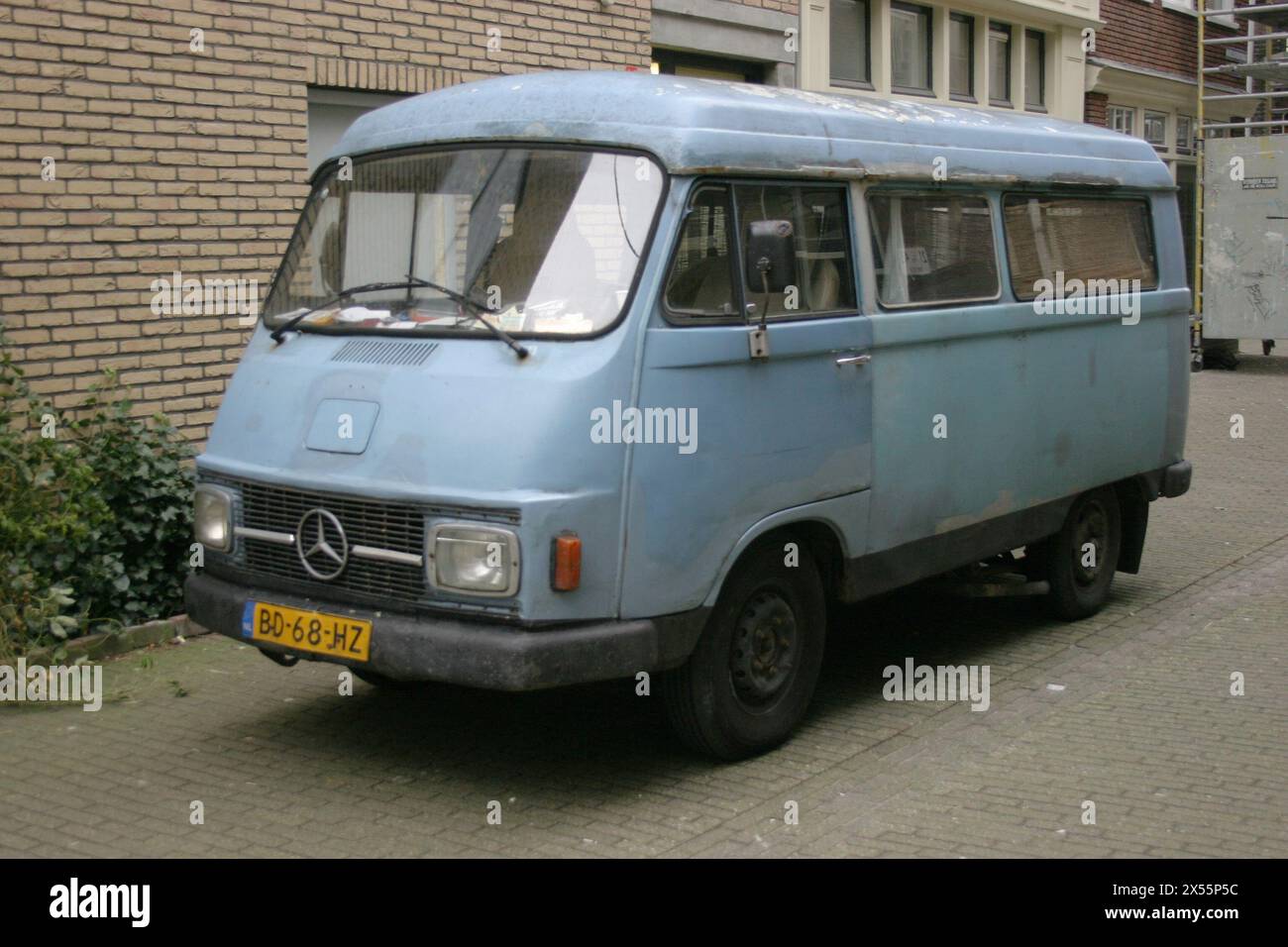 Old worn Mercedes Camper Van in Holland Stock Photo - Alamy