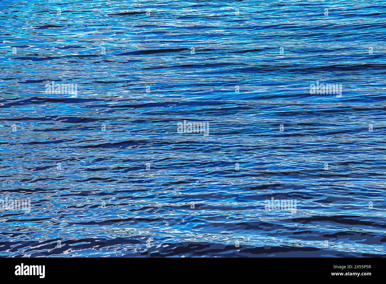 Vector illustration of water ripple texture background. Wavy water ...
