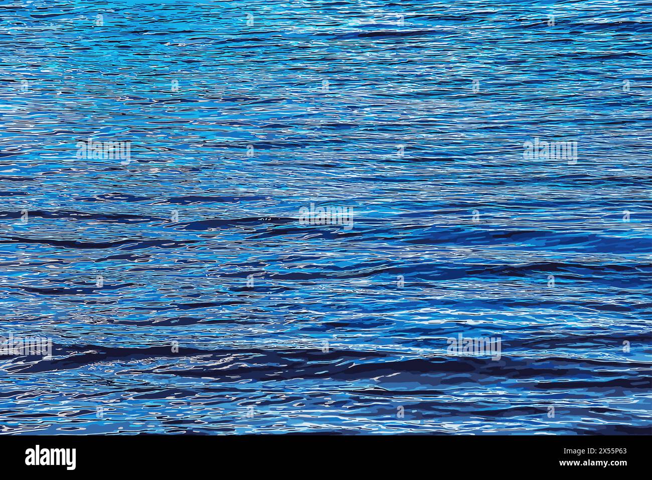 Vector illustration of water ripple texture background. Wavy water ...