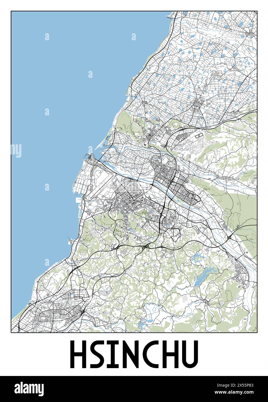 Hsinchu map Stock Vector Images - Alamy