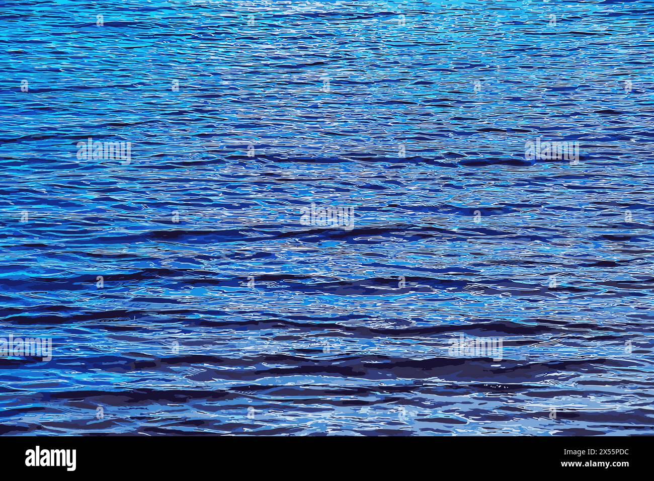 Vector illustration of water ripple texture background. Wavy water ...