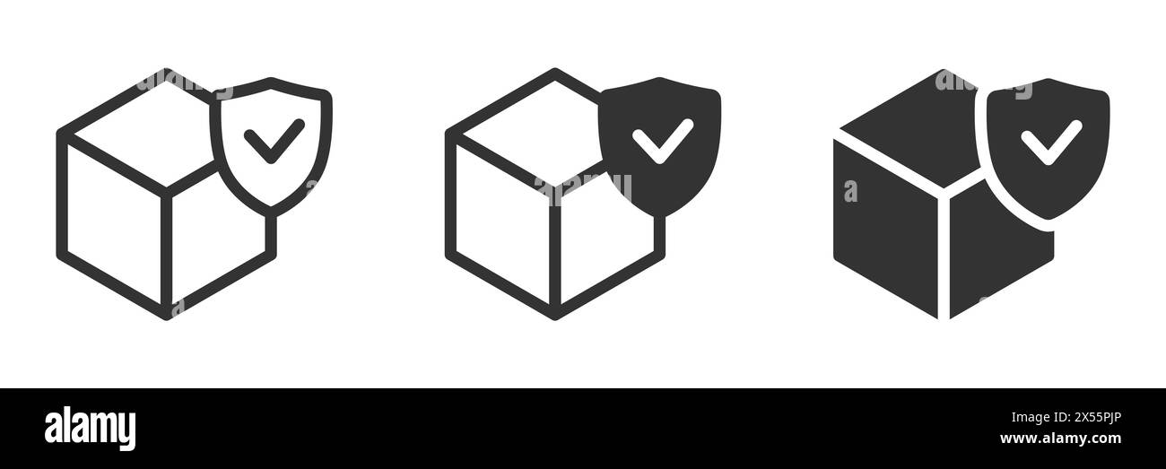 Package Box Safety Icon. Vector Illustration Stock Vector Image & Art ...