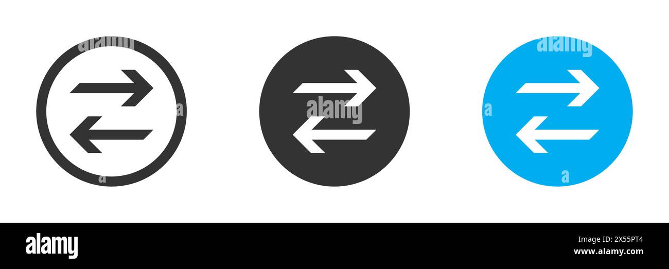 Swap icon isolated on a white background. Vector illustration Stock Vector Image & Art - Alamy