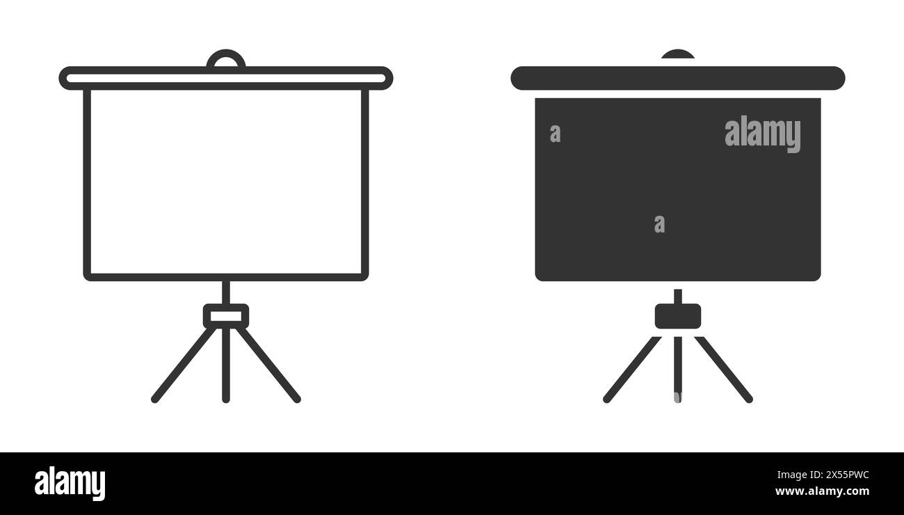 Projector screen icon. Vector illustration Stock Vector Image & Art - Alamy