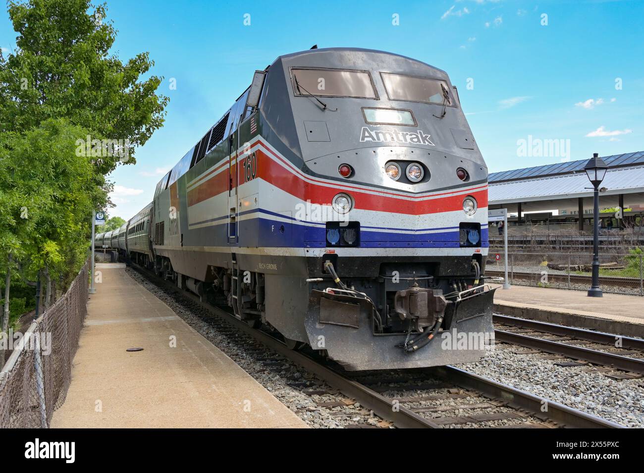 Alexandria, Washington DC, USA - 1 May 2024: Close up view of the front ...