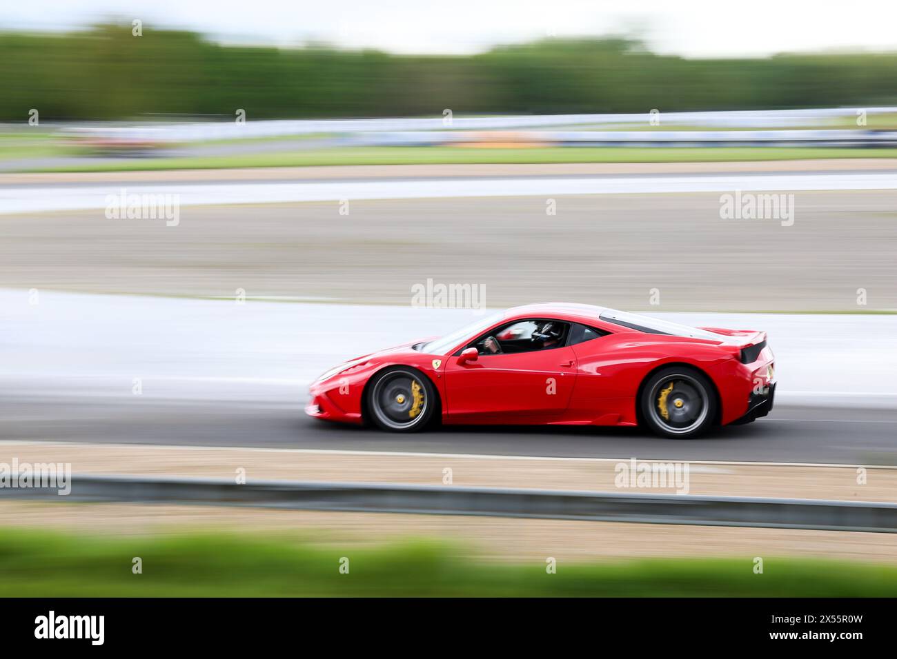 Ferrari 458 Speciale driving around track at Italian Car Day at ...