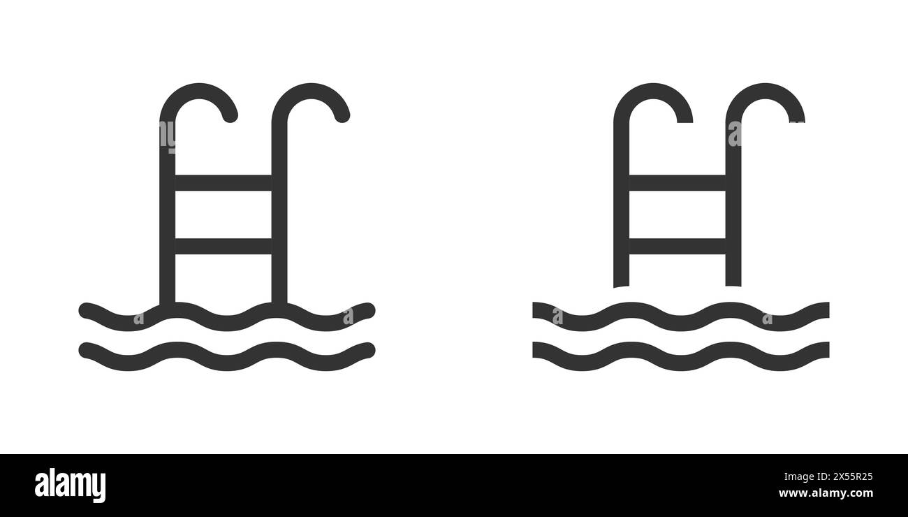 Swimming pool icon outline hi-res stock photography and images - Alamy