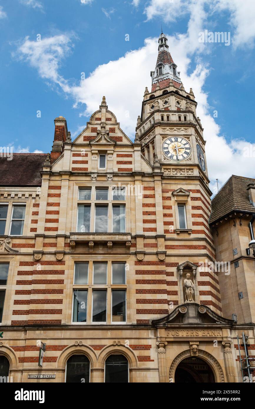 The exterior and clock tower of Lloyds Bank, Sydney Street, Cambridge ...