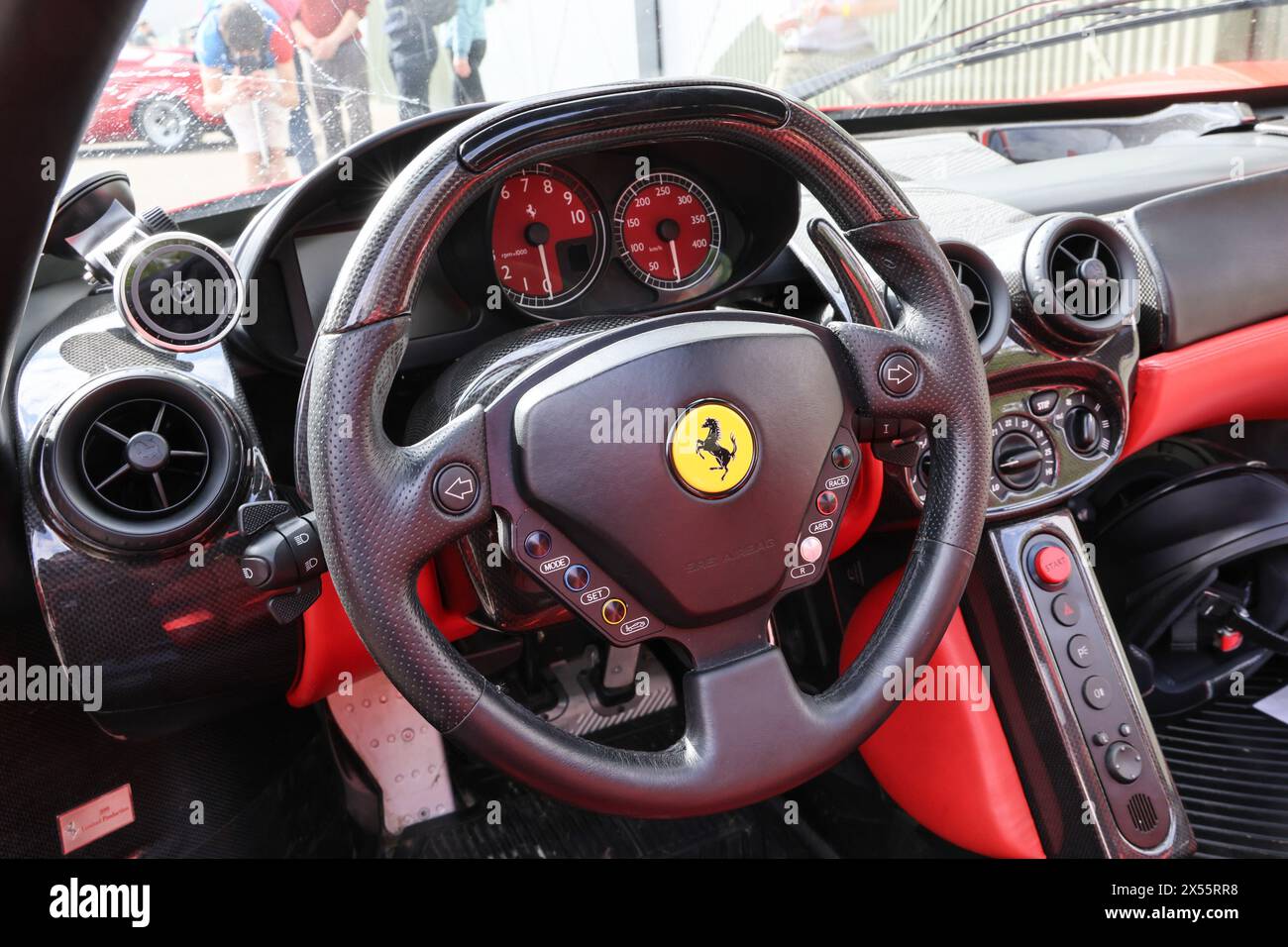 Interior of 2003 Ferrari Enzo (Type F140 Stock Photo - Alamy