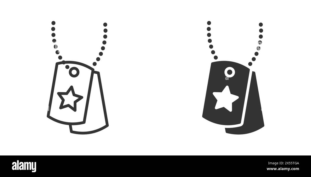 Military dog tag Stock Vector Images - Alamy