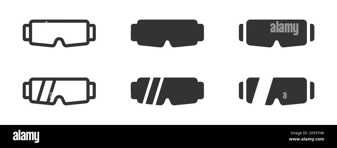 Safety glasses icon set. Vector illustration Stock Vector Image & Art ...