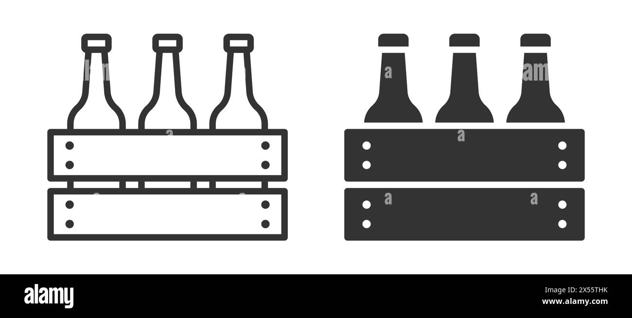 Alcohol Box Icon. Vector Illustration Stock Vector Image & Art - Alamy